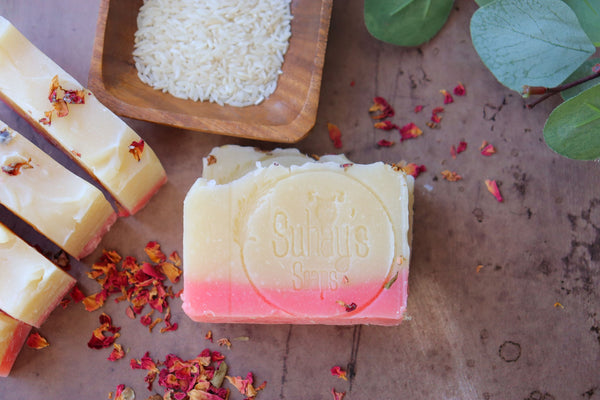 Rice Milk & Rose water Soap – Suhay's Soaps